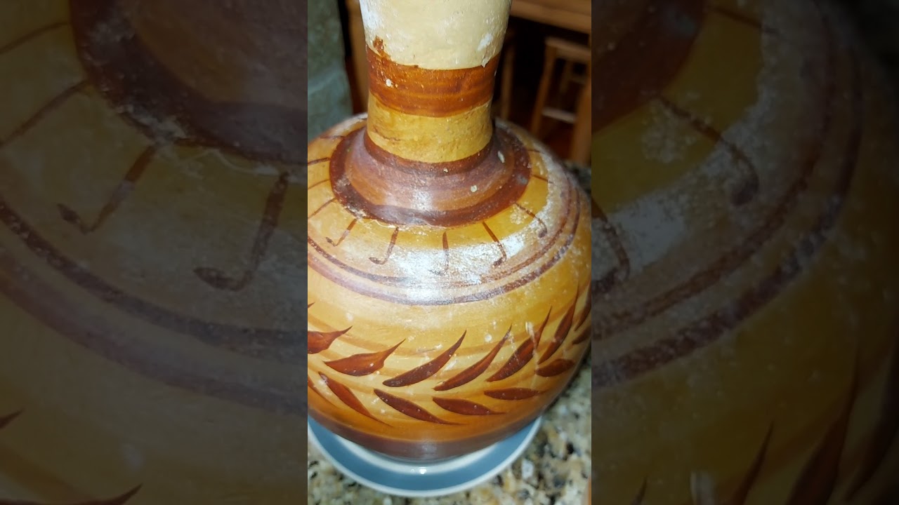 how to cure a clay water jug.