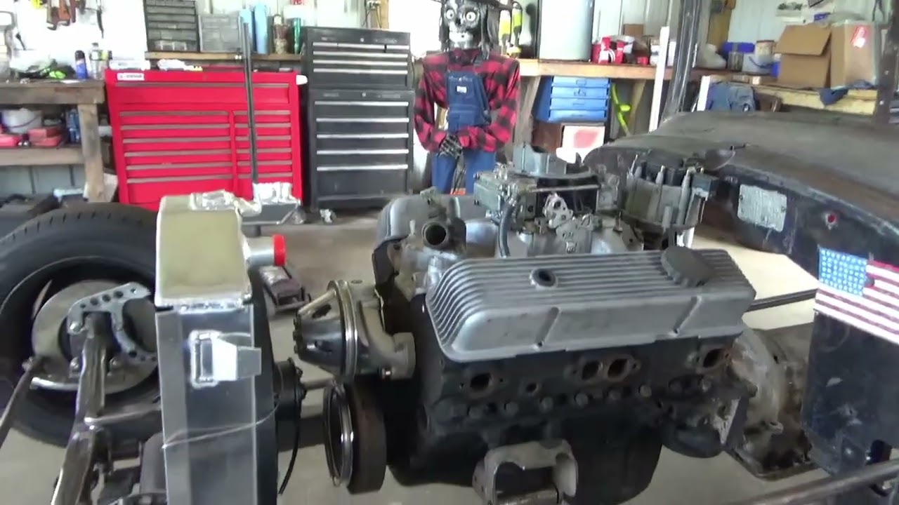 31 Chevy Rat Rod Build - Radiator Mounting