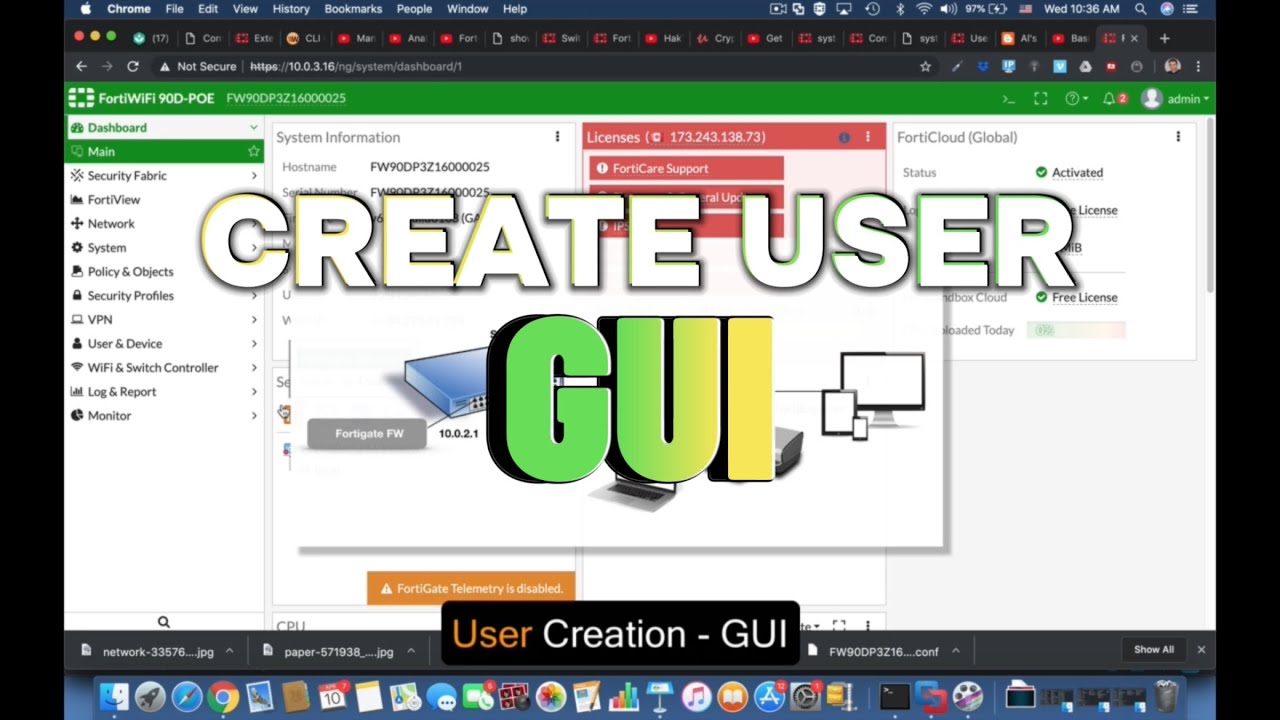 Fortigate” Create Users and Users Group in GUI