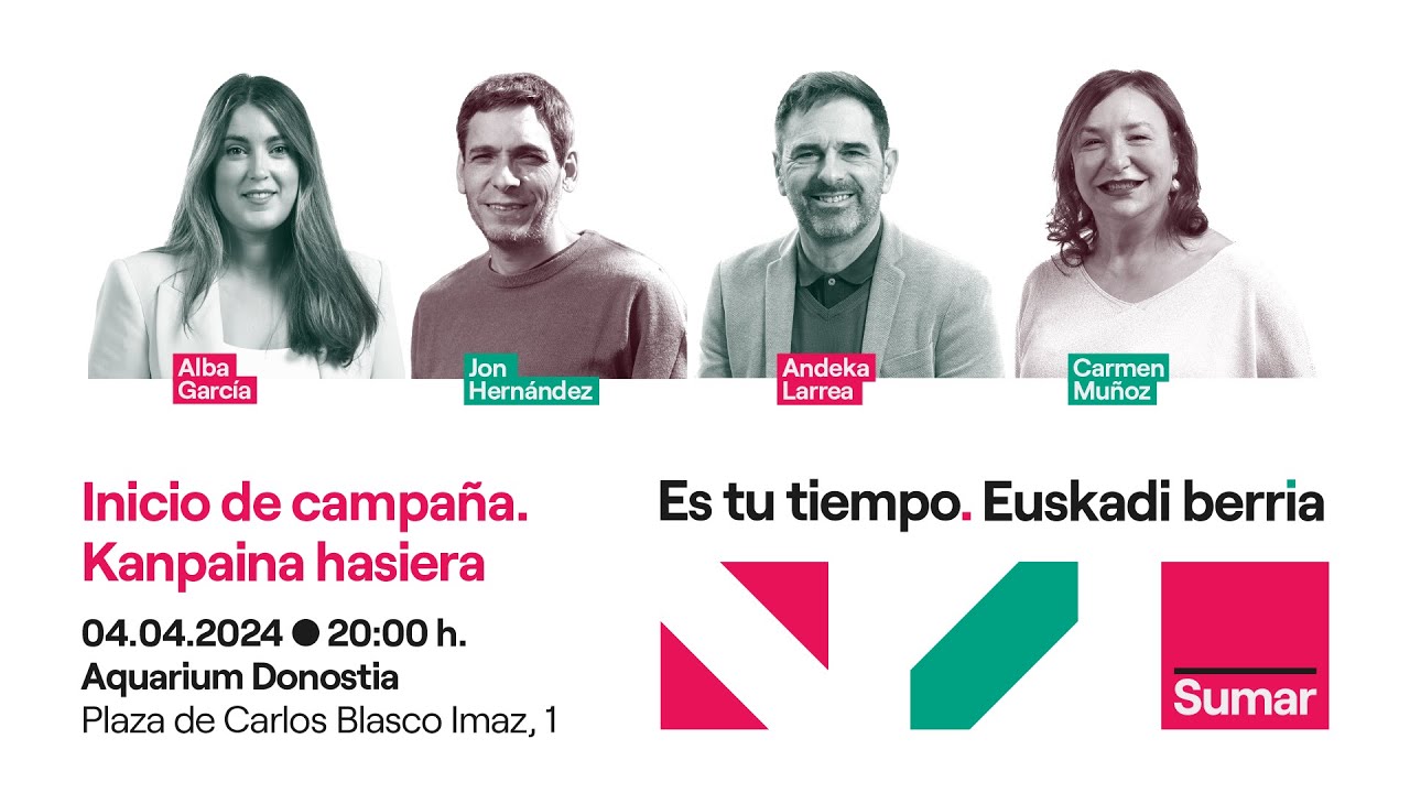 Inicio de campaña en Donostia