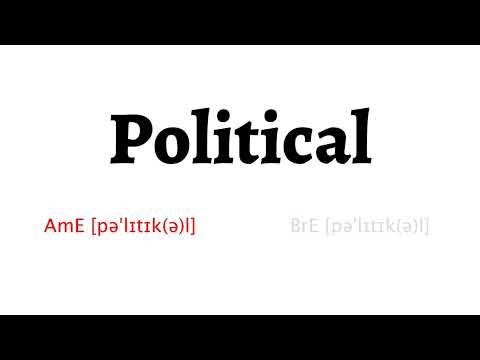 How to Pronounce political in American English and British English