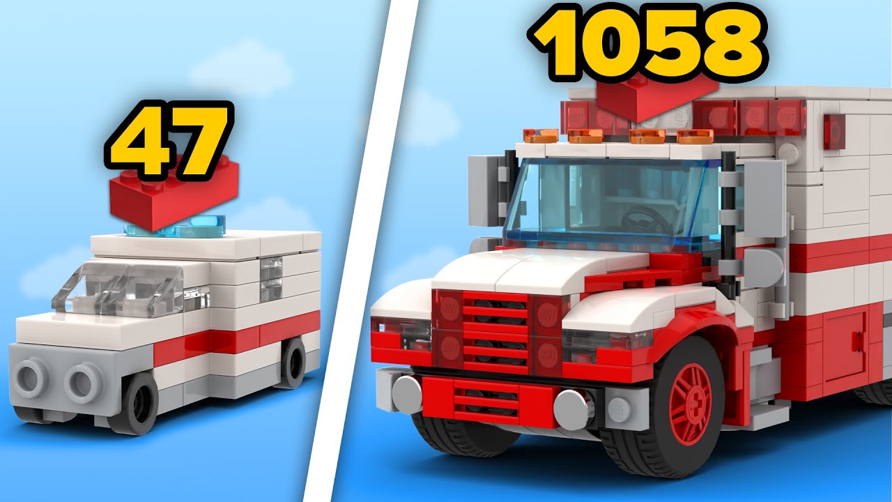 LEGO Ambulance in Different Scales | Comparison