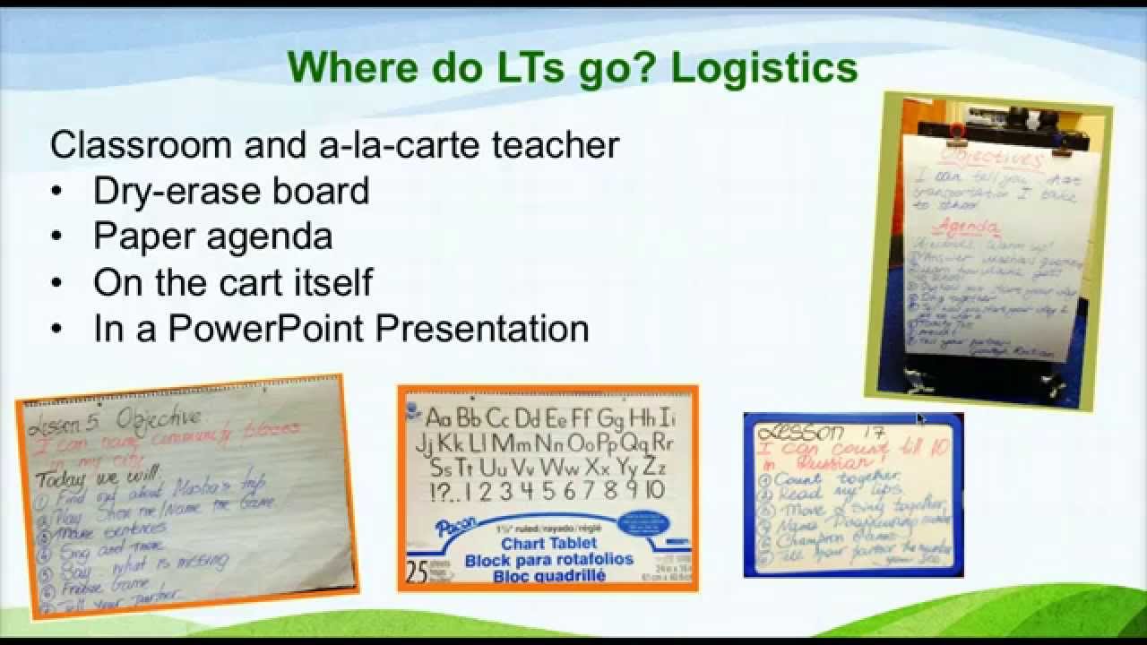 Learning Targets: Teacher Presentation