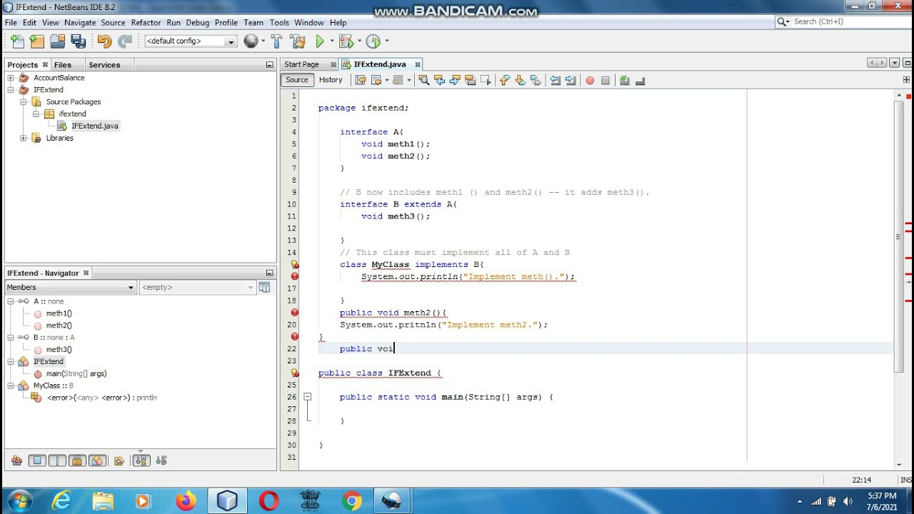 Java the complete Reference Ninth Edition (Chapter 9) Example (7) Interface can be Extended