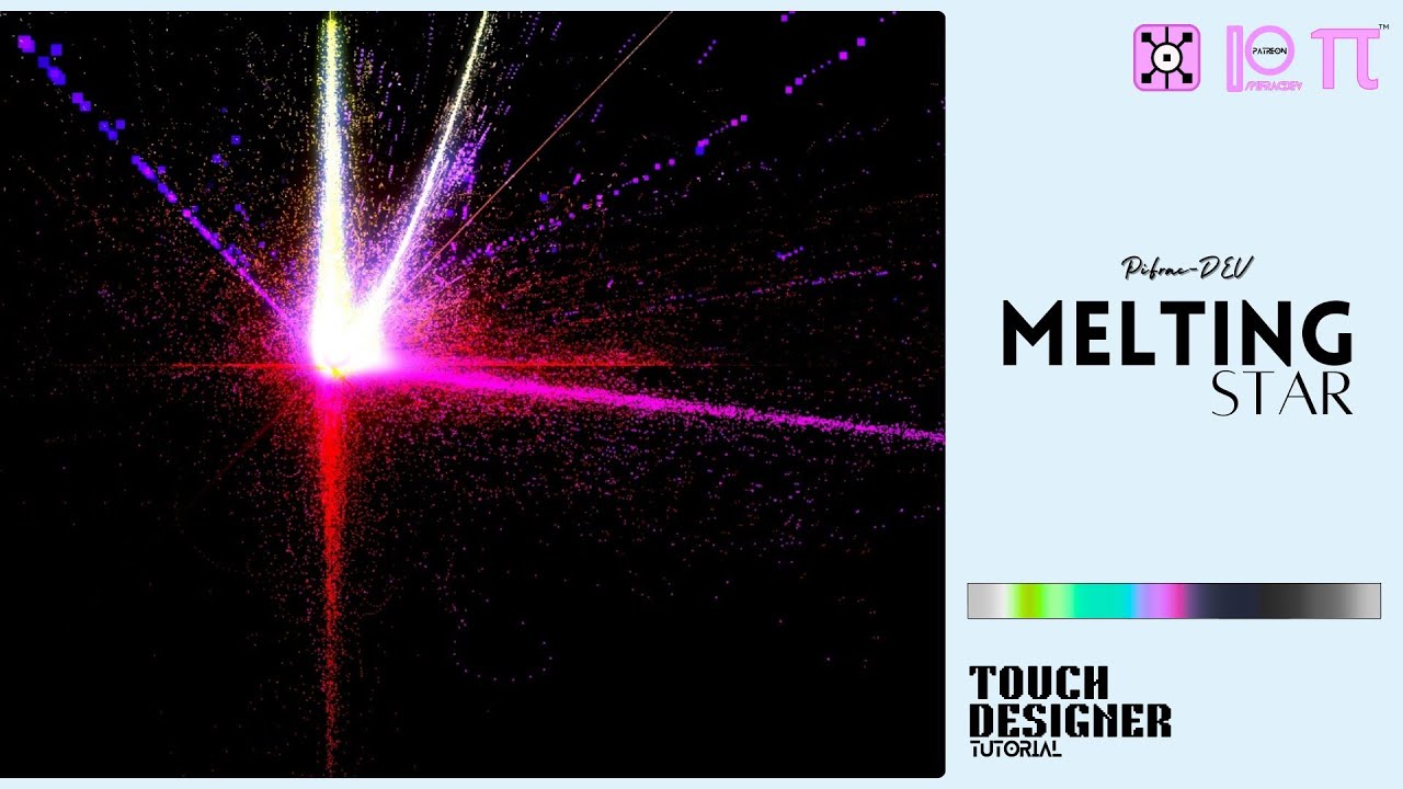 Melting Star particle system with TOP instancing - TOUCHDESIGNER Tutorial