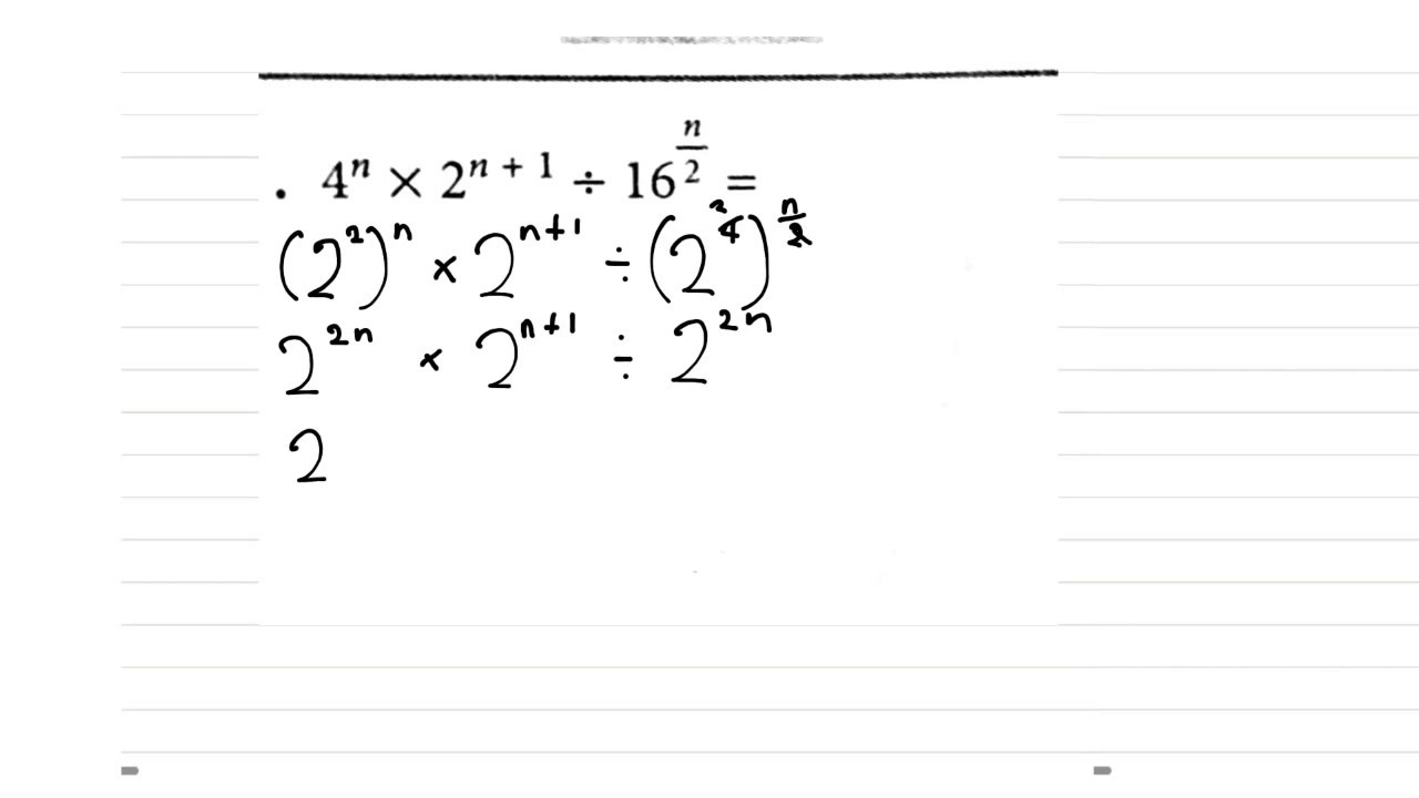Indeks dan Logaritma (Asas 1)