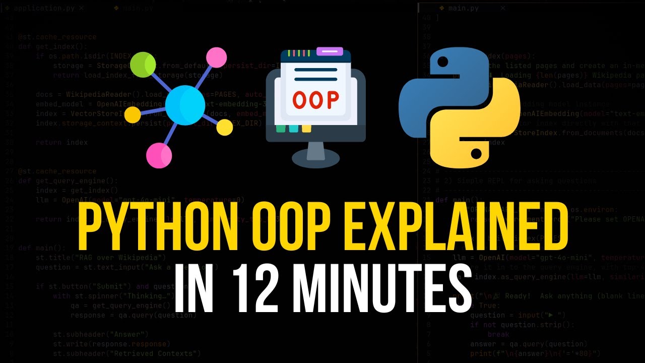 Python Object-Oriented Programming Explained in 12 Minutes
