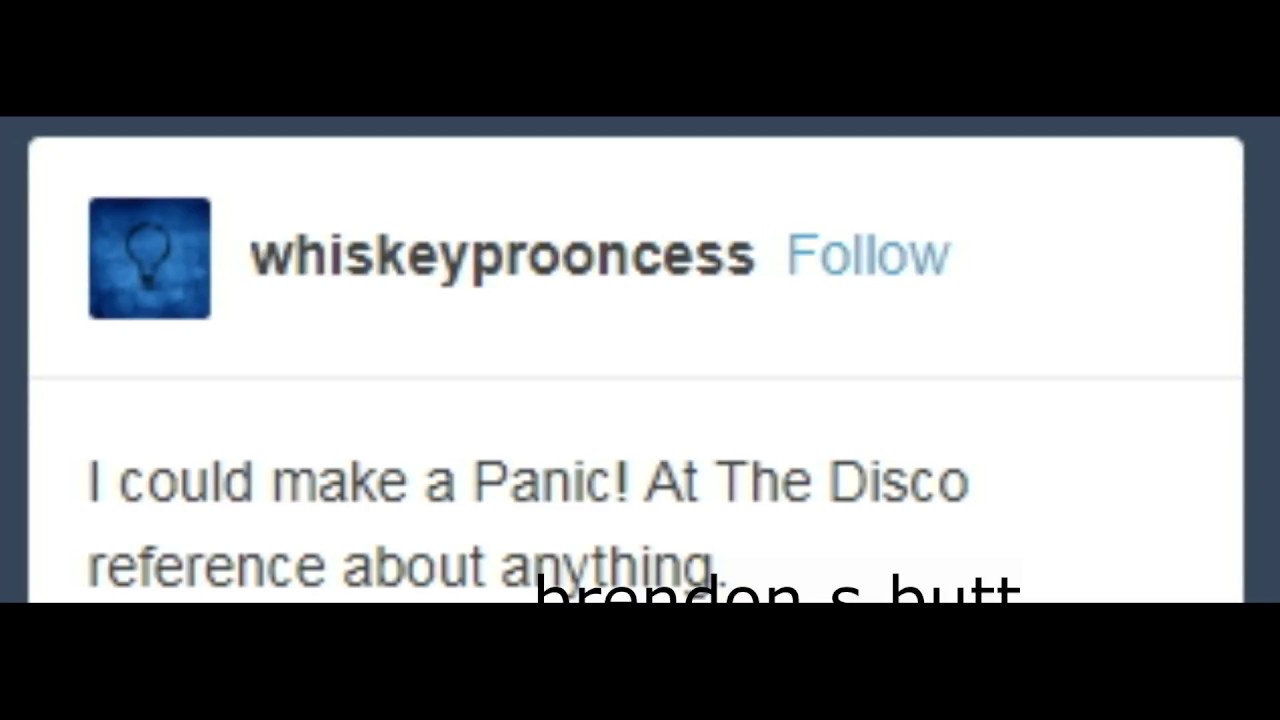 Panic! reference