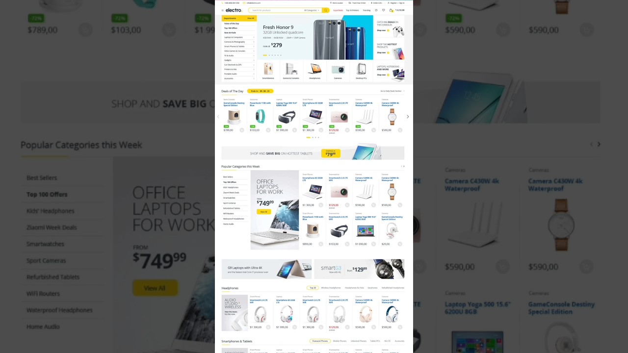 Electronics eCommerce HTML Template