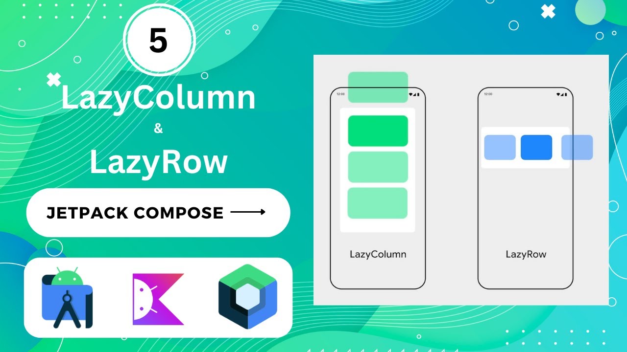 LazyColumn & LazyRow (Recyclerview) in Jetpack Compose | Android Studio Giraffe #jetpackcompose