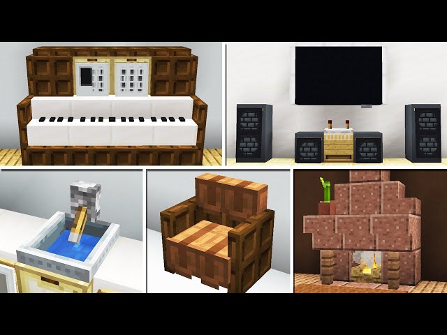 10 Interior Building Designs & Ideas! Minecraft Map