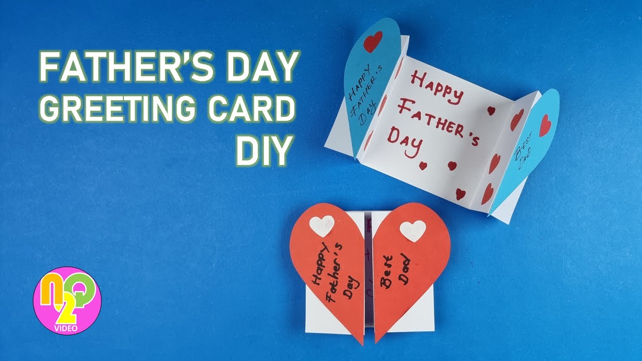 How to Make Fathers Day Card Easy with Love | Kartu Hari Ayah | 父亲节贺卡