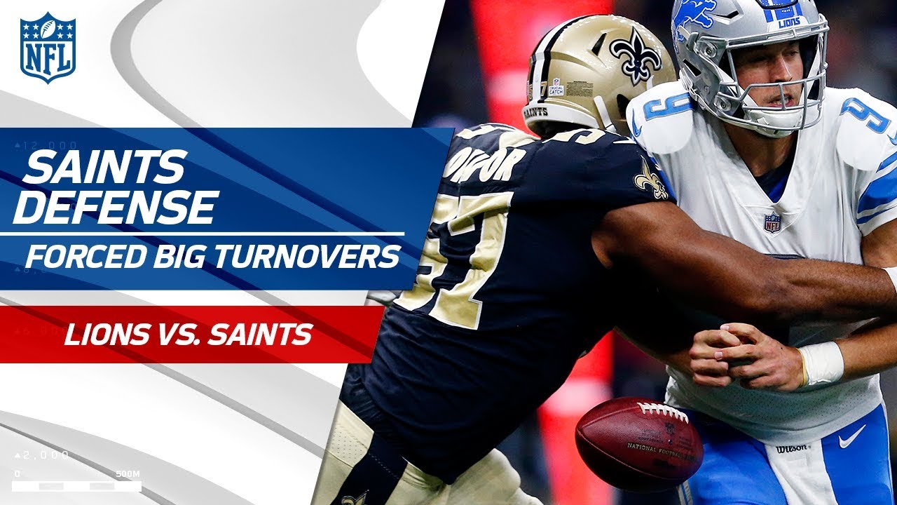 New Orleans' Relentless Defense vs. Detroit! | Lions vs. Saints | Wk 6 Player Highlights