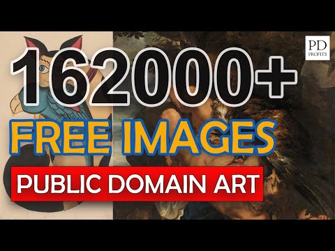 Free Public Domain Images - 162000 drawings, prints, paintings for Print on Demand, Etsy, KDP, blog