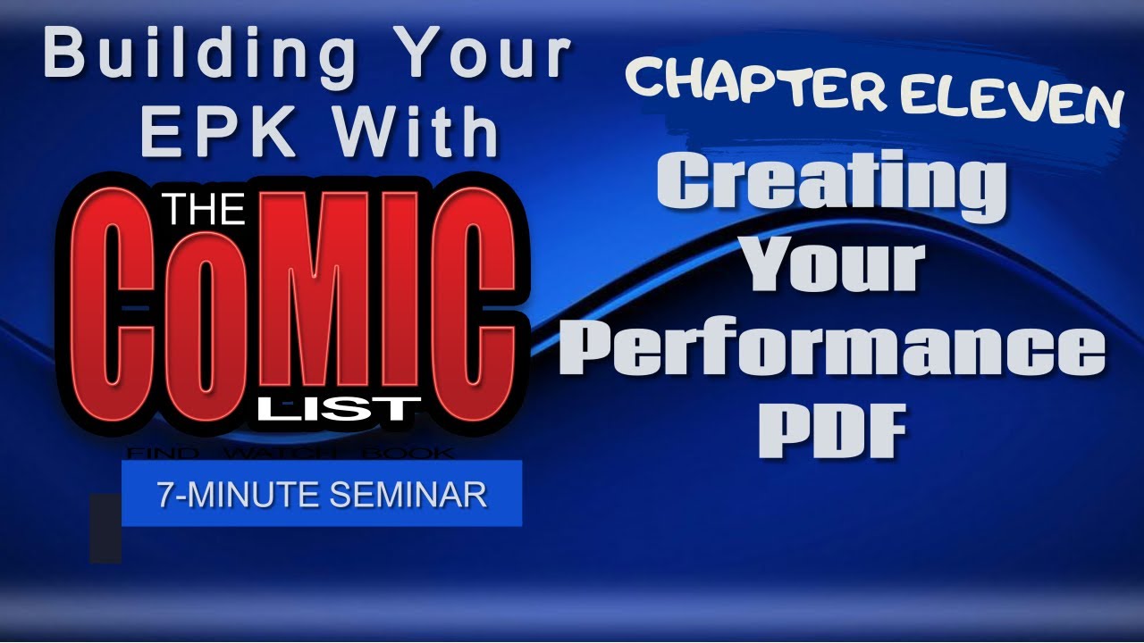 Creating Your Performance PDF