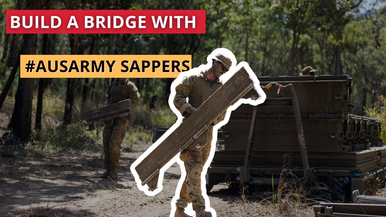 Build a bridge with #AusArmy Sappers 🌉