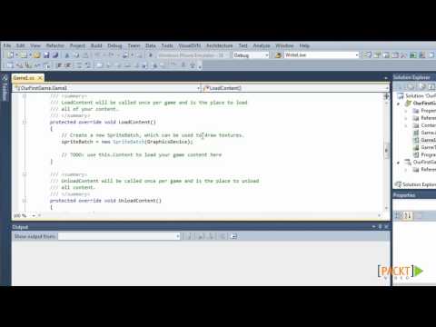Learn XNA 3D Game Development By Example Tutorial The Game Class | packtpub com - Mind Luster