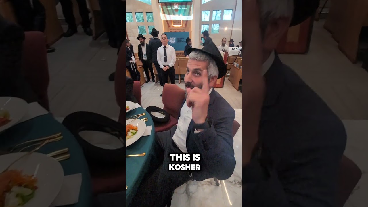 300 rabbis are eating... who's making sure the food's kosher!? 🥗