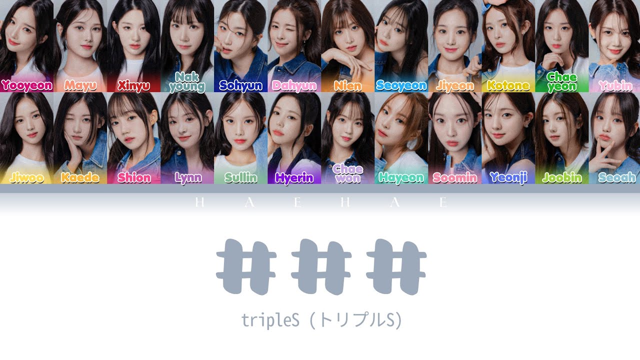 tripleS - ### (Hash) Lyrics (Color Coded Lyrics Kan/Rom/Pt-Br) Tradução