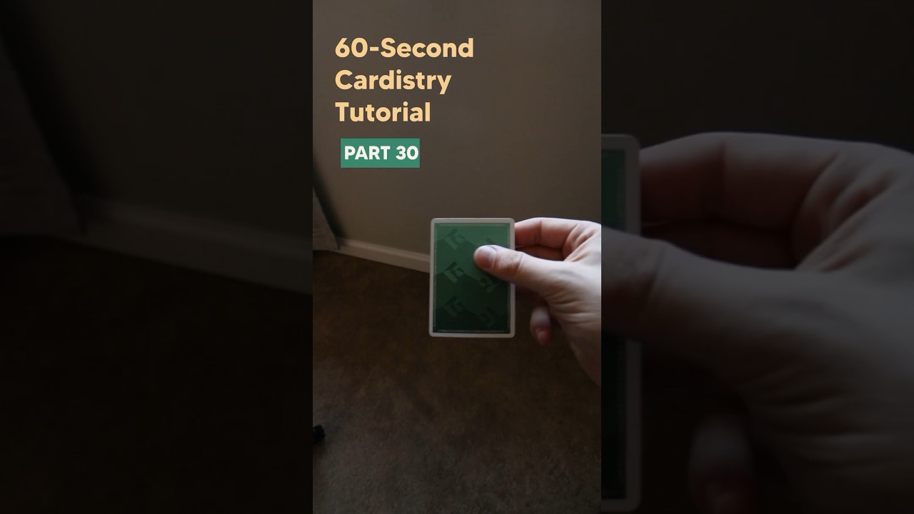 Beginner Cardistry / 60-Second Tutorial - Part 30 #cardistry #tutorial #magic #beginner #cards