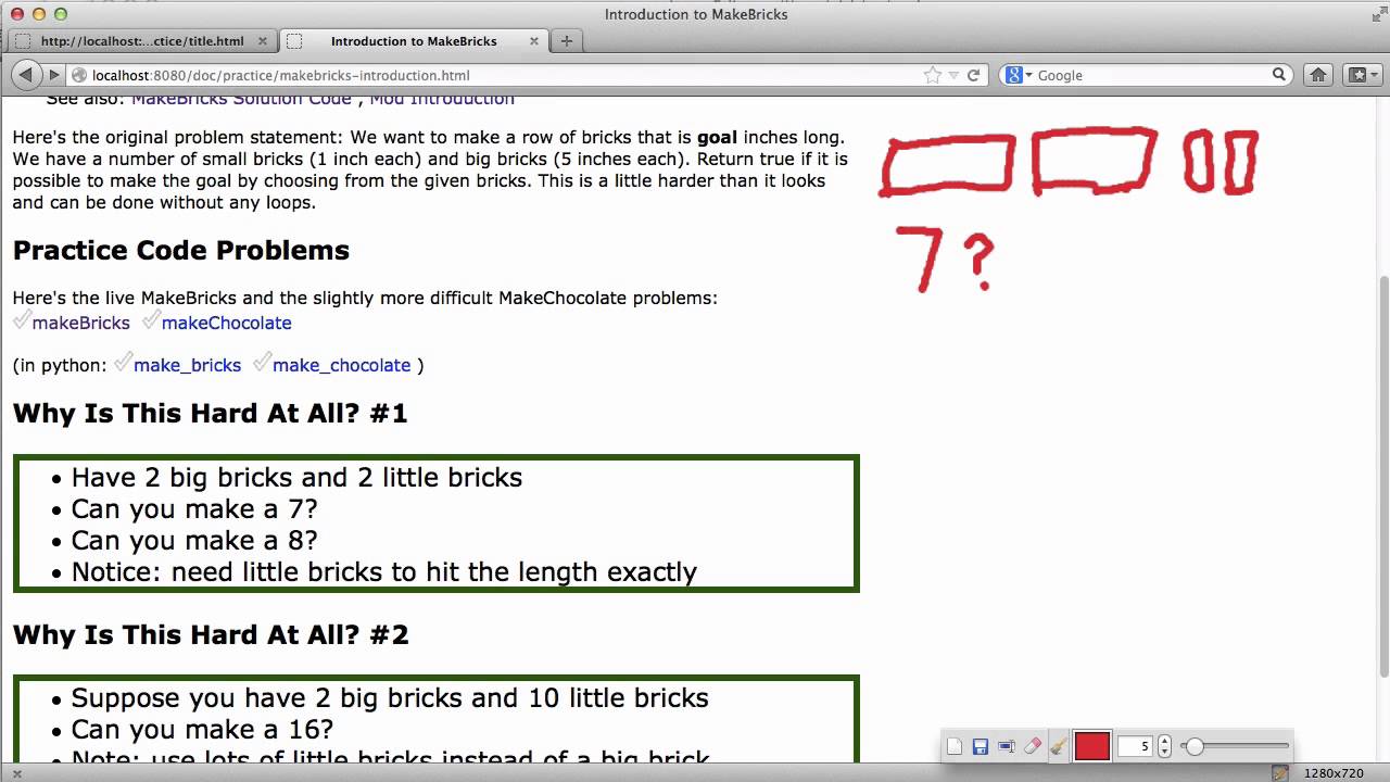 CodingBat #6 - Introduction to MakeBricks Code