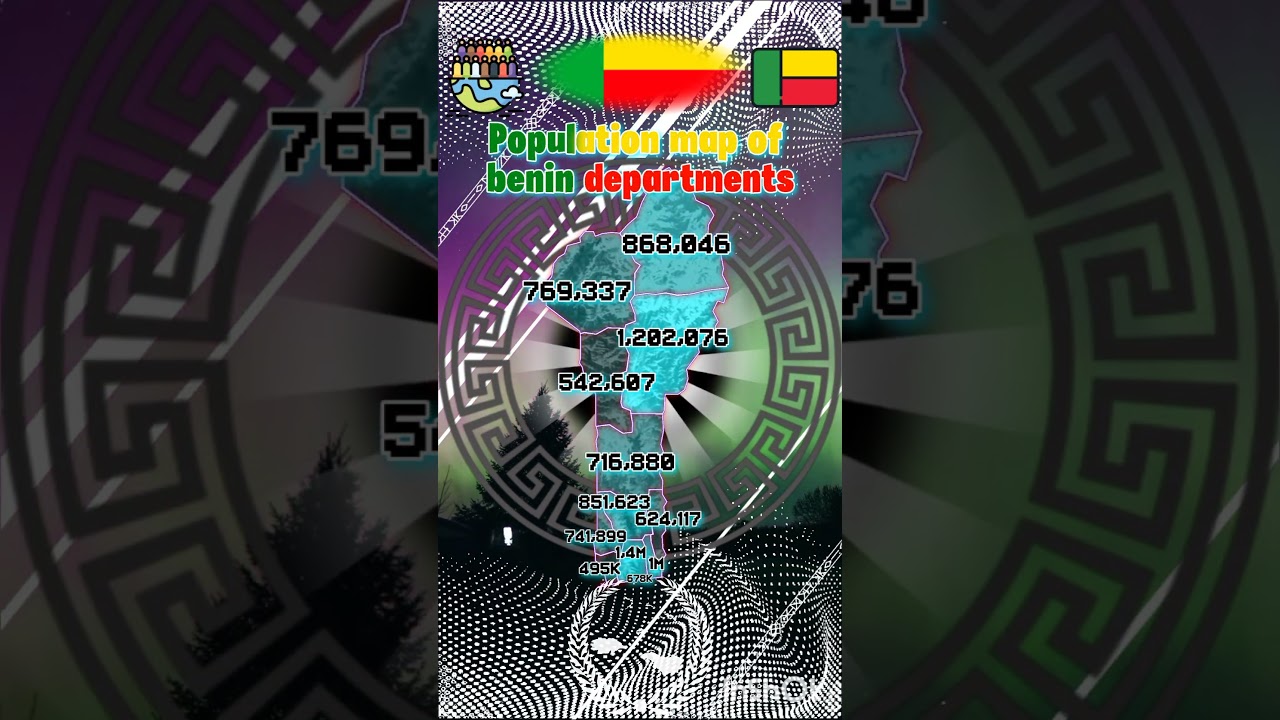 Population of Benin Departments | @thatcaicosmapper | #map #mapping #europe #benin #fyp #fypシ #y