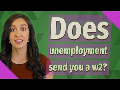 Does unemployment send you a w2?