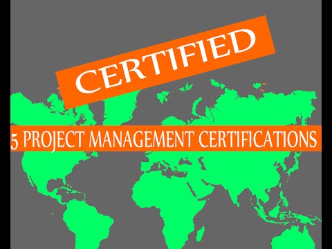 5 PROJECT MANAGEMENT CERTIFICATION - MUST HAVE