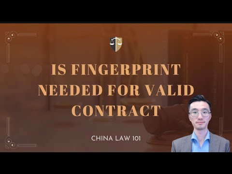 Is Fingerprint Needed For Valid Contract