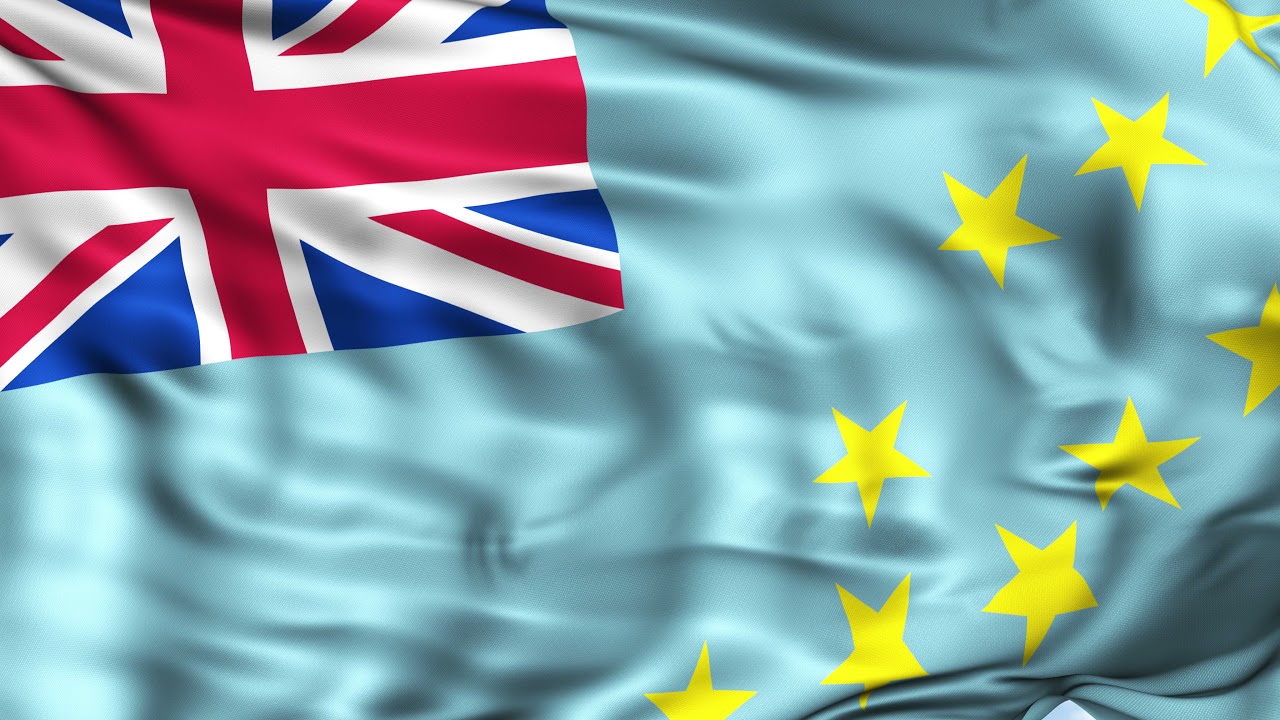 Tuvalu Flag Animation | 4k | Flags of the World