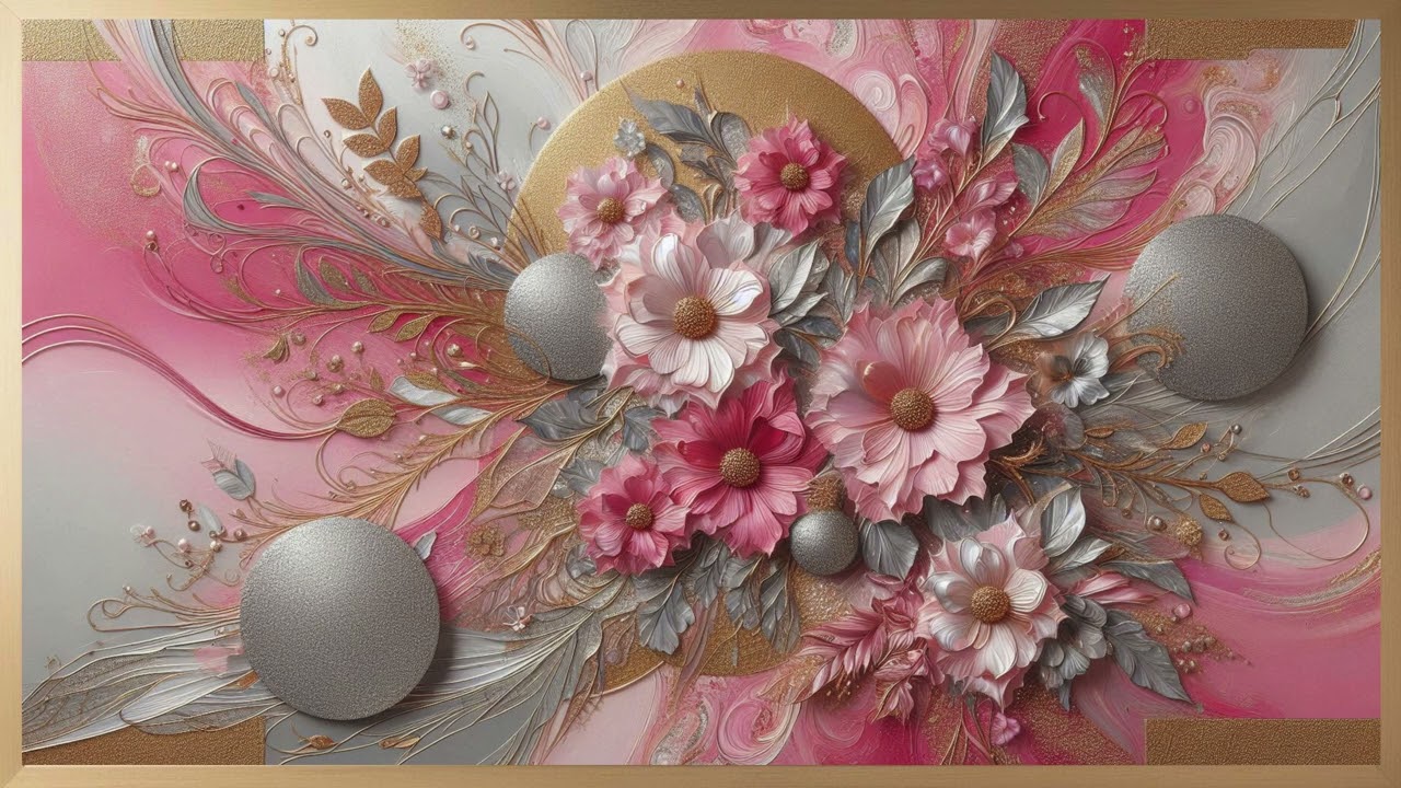 Flower Abstract Art / 4K / Screensaver / Wallpaper / Frame Art / TV Art / Floral