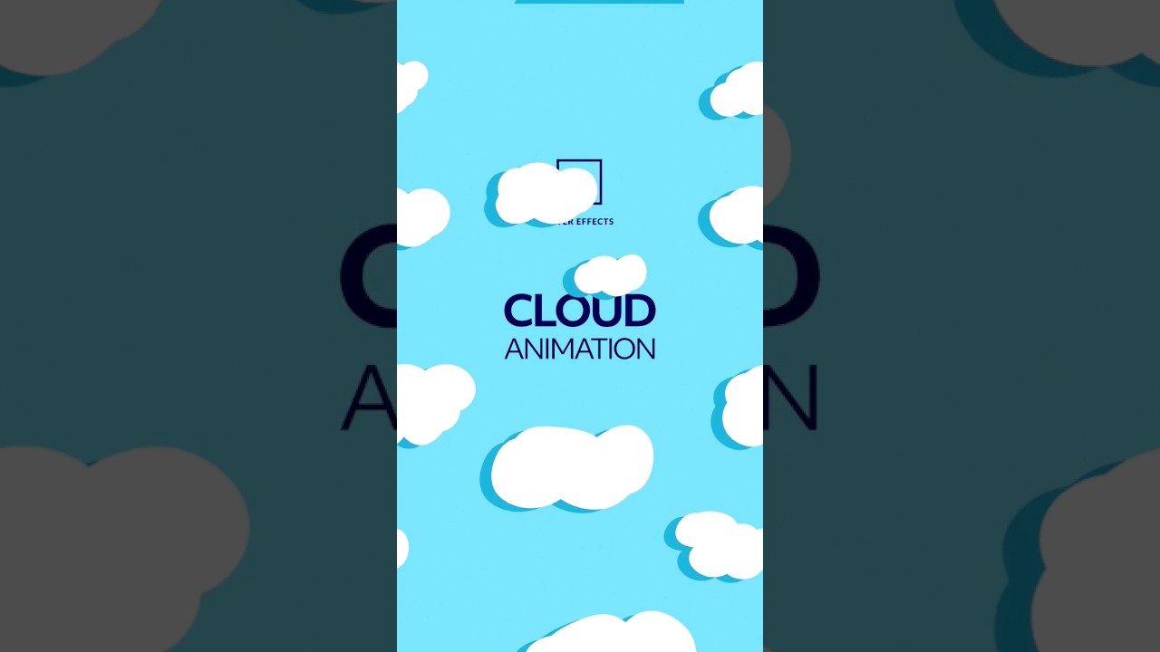 How to animate clouds in After Effects Tutorial #aftereffects #aftereffectstutorial #2danimation
