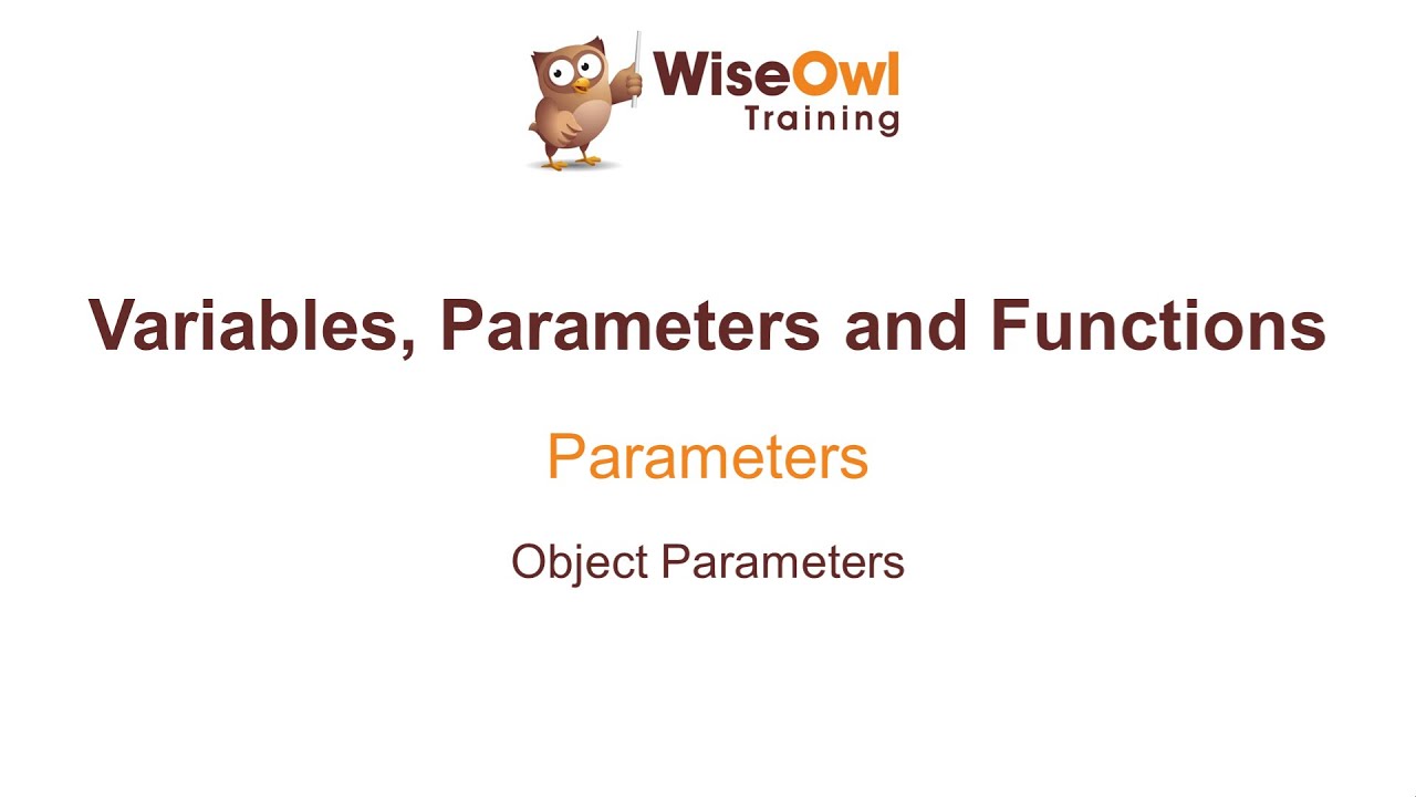 Excel VBA Online Course - 4.3.3 Object Parameters