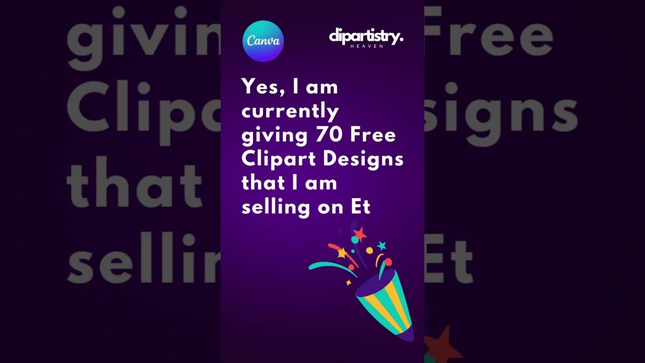 Clipart Designs Free with ClipArtistry Heaven #canvatutorial #clipartdesign #designprocess