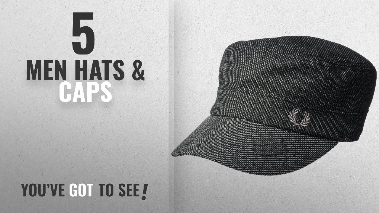 Fred Perry Hats & Caps [ Winter 2018 ]: Fred Perry Men's Textured Train Driver Cap, Charcoal, One