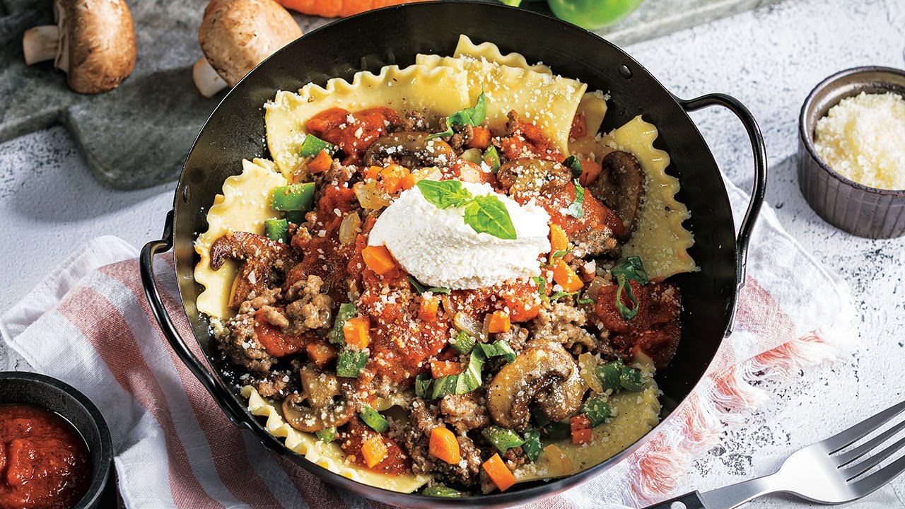Veggie & Beef Lasagna Bowl
