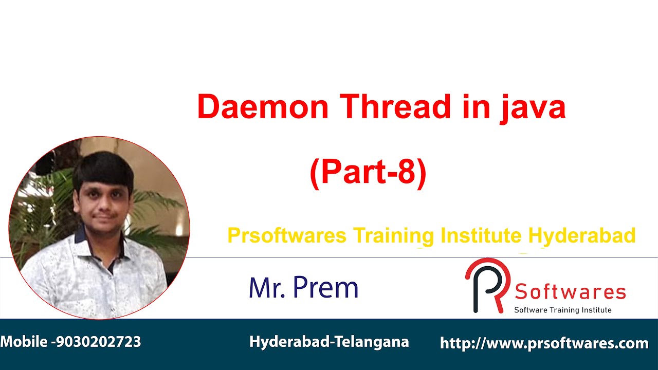 Daemon thread in multithreading in java | PrSoftwares