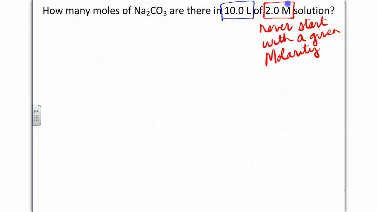 Ch 13b: Units of Concentration Part 1 of 3 - Molarity