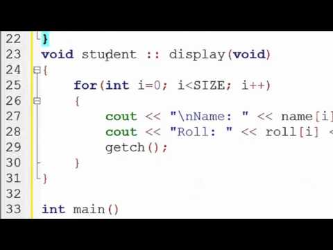 Learn 61 Example of Array within Class in C Hindi - Mind Luster