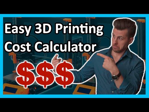 Free 3D Printing Cost calculator: how much to charge for a 3d print and price correctly