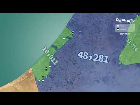 The Gaza war (2023-now) using Google maps