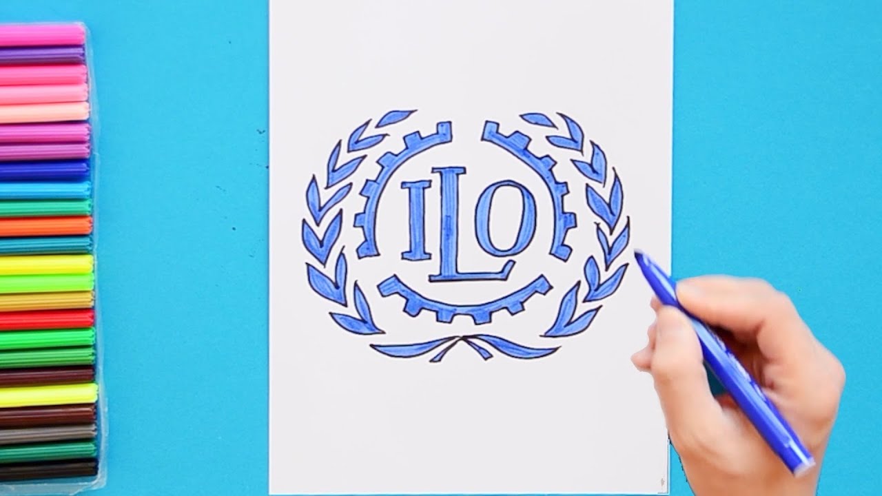 How to draw ILO (International Labour Organization) symbol
