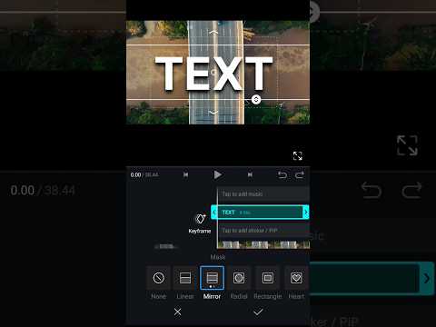 Text Behind Object in VN Video Editor (Tutorial) #shorts