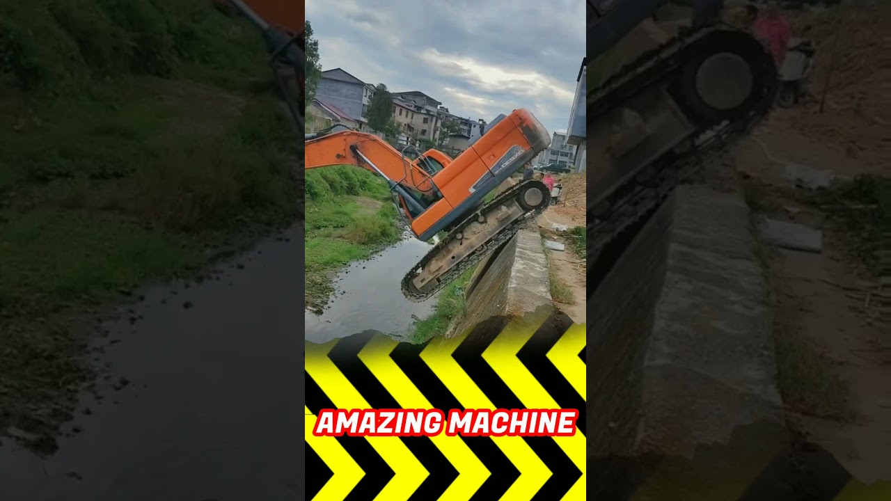 Amazing Excavator Operator Skill #excavator #truck #tractor