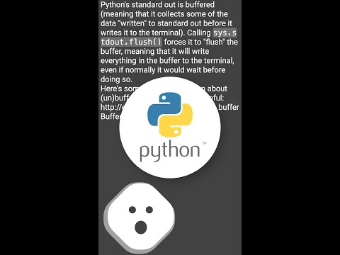 Usage of sys.stdout.flush() method #shorts