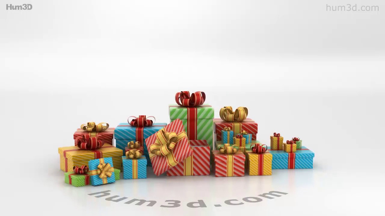 Gift Boxes 3D model by 3DModels.org