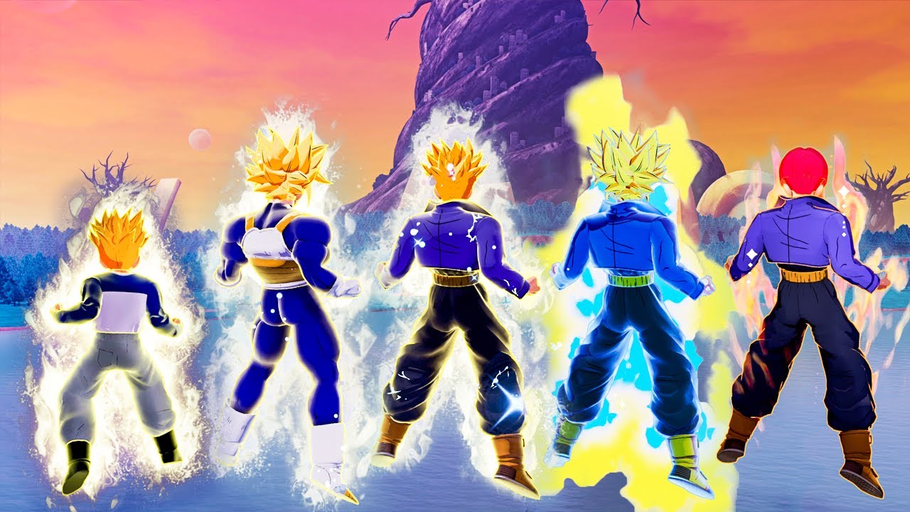 Dragon Ball Z: Kakarot - All Trunks Transformations Base - SSJ Rage (4K 60fps)