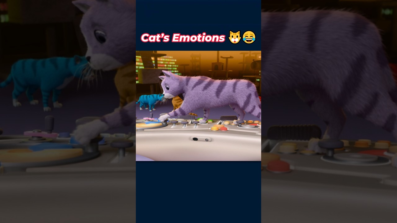 Cat’s Emotions 🐱😂 #animation #insideout #pixarshorts