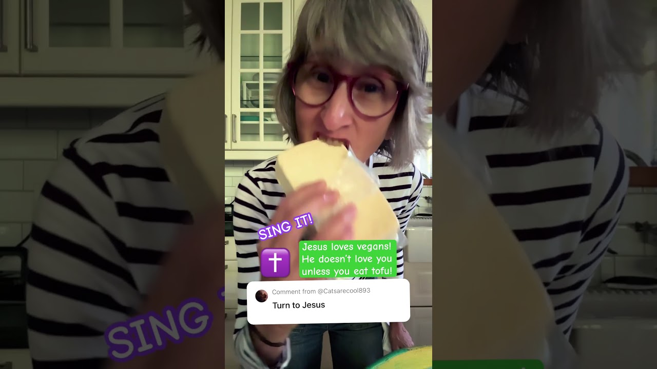 Jesus loves vegans! He doesn’t love you - unless you eat tofu!
