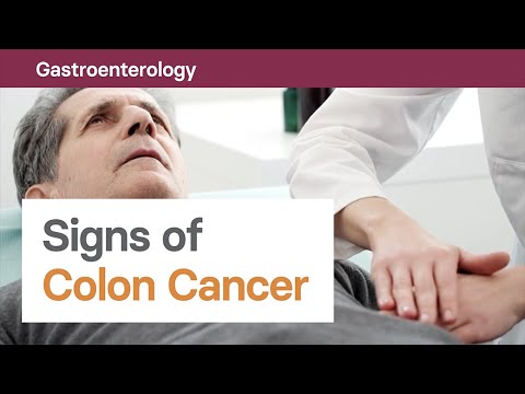 Gastroenterology: Signs of colon cancer